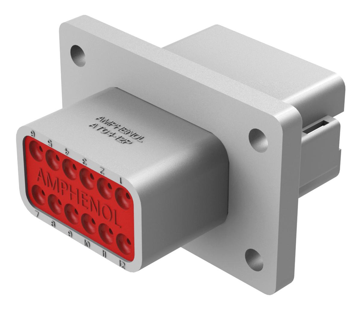 AT04-12PA-BL04 Amphenol Sine/tuchel, 12 POSITION RECEPTACLE FLANGE ...